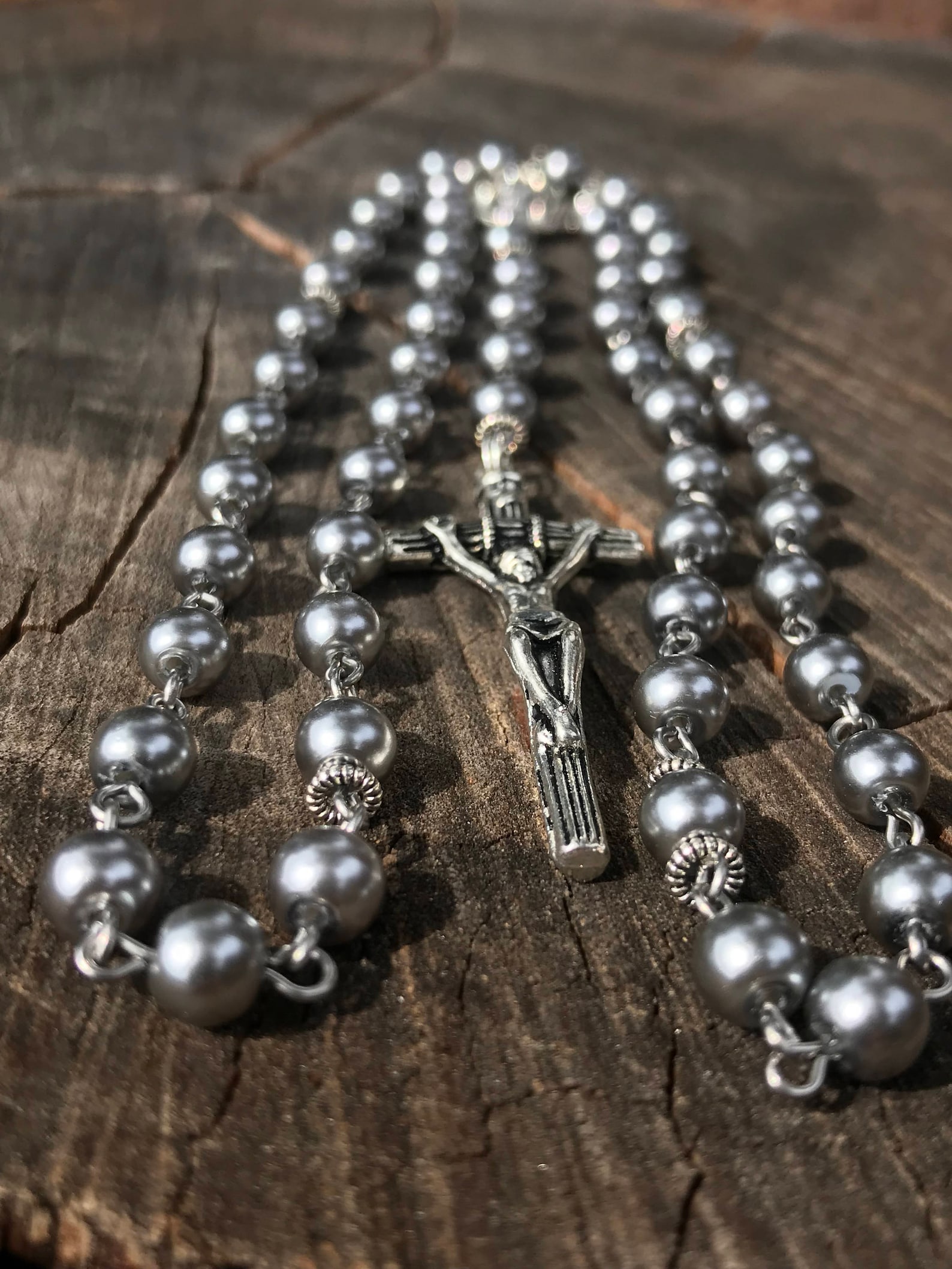 Men's Catholic Rosary Beads Manly Rosary Man Rosary - Etsy