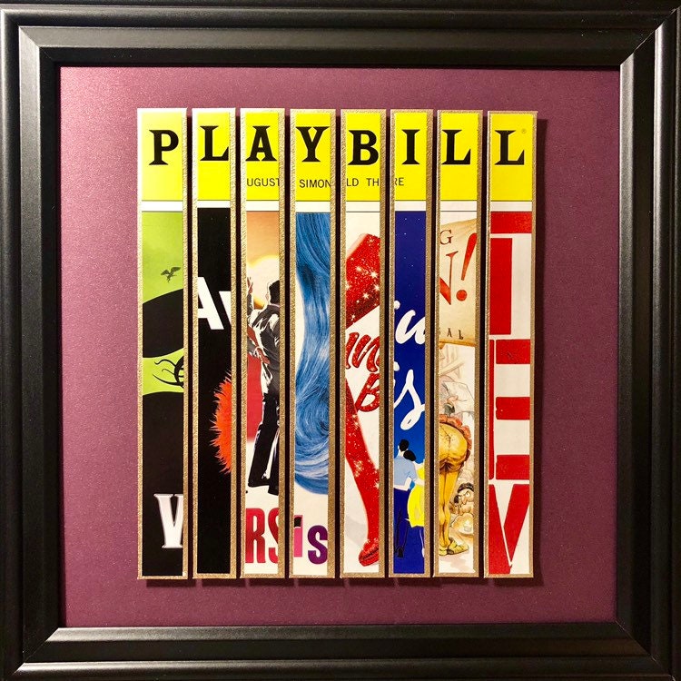 Custom Broadway Playbill Framed Art Collage Personalize It - Etsy Canada