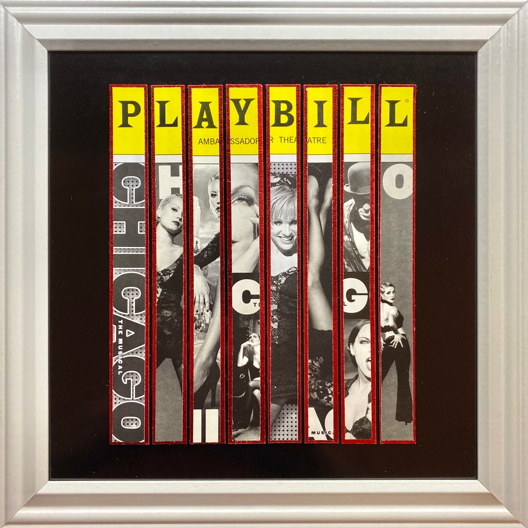 Chicago Anniversary Broadway Playbill Custom Fan Art - Etsy