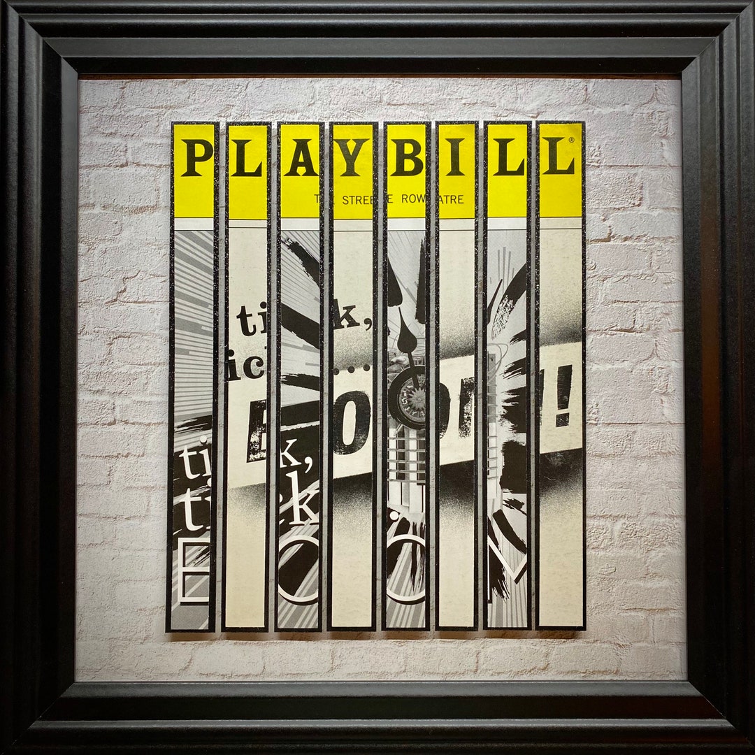 Tick Tick Boom Musical Theatrical Framed Custom Art - Etsy