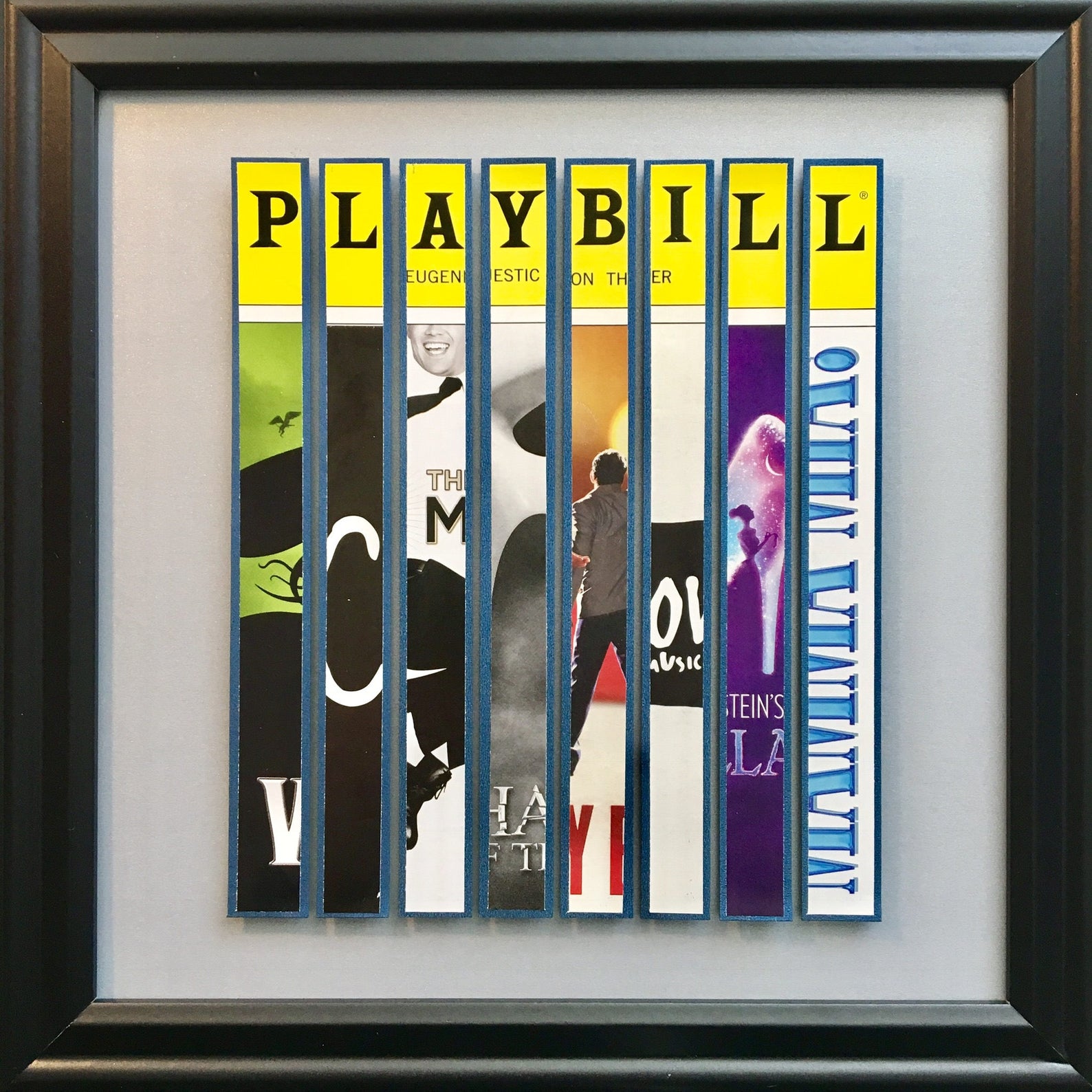 Custom Broadway Playbill Framed Art Collage Personalize It - Etsy