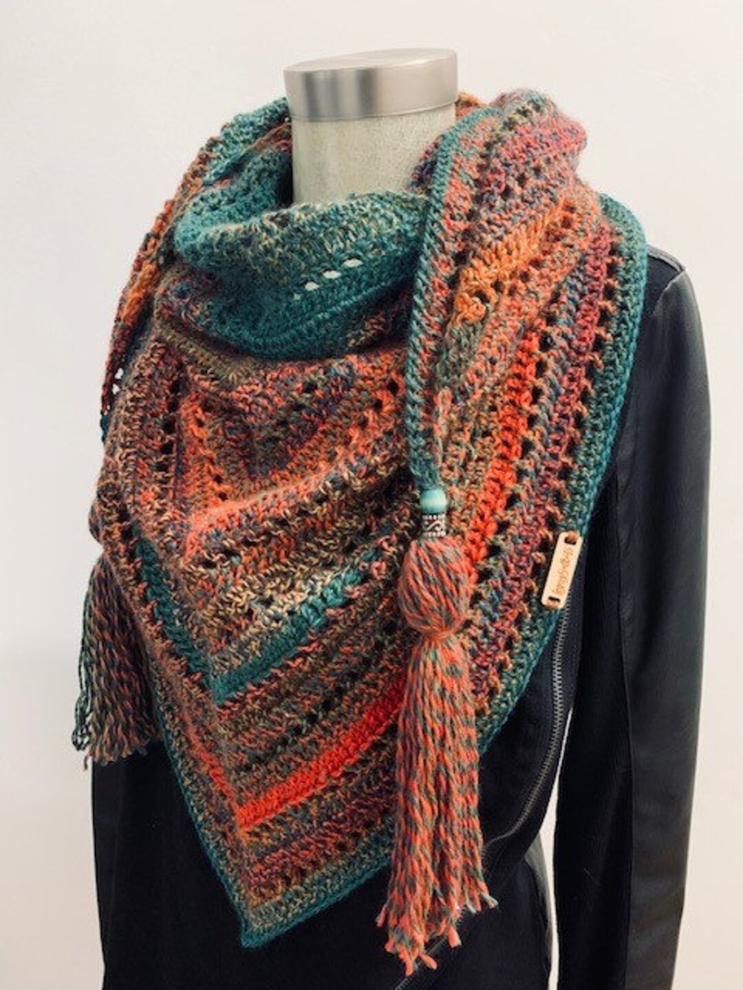 Crochet Triangle Scarf Pattern, Triangle Wrap Pattern **PATTERN ONLY ...