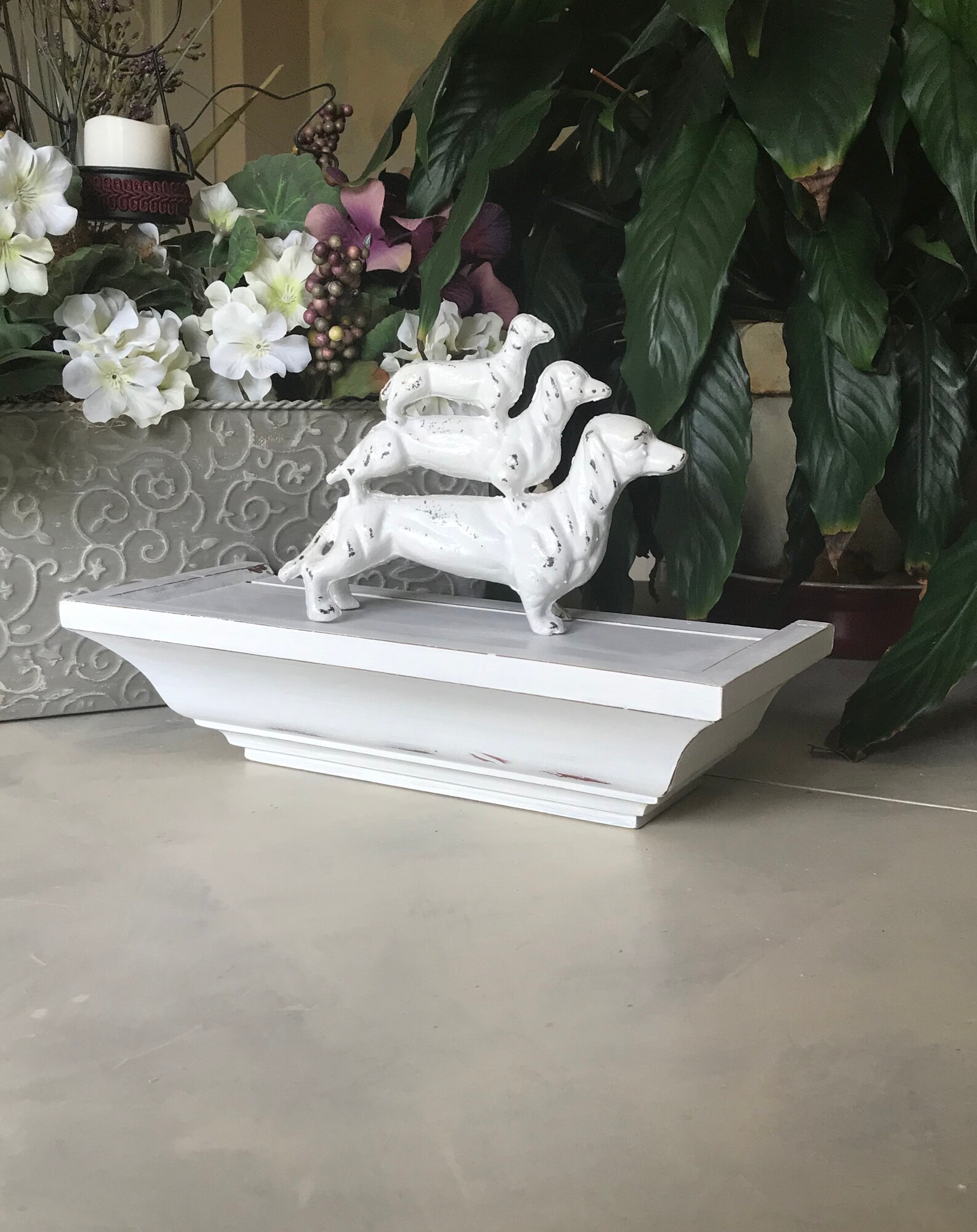 Upcycled French Country Wall Shelves / Vintage Shabby Chic Wall Decor ...