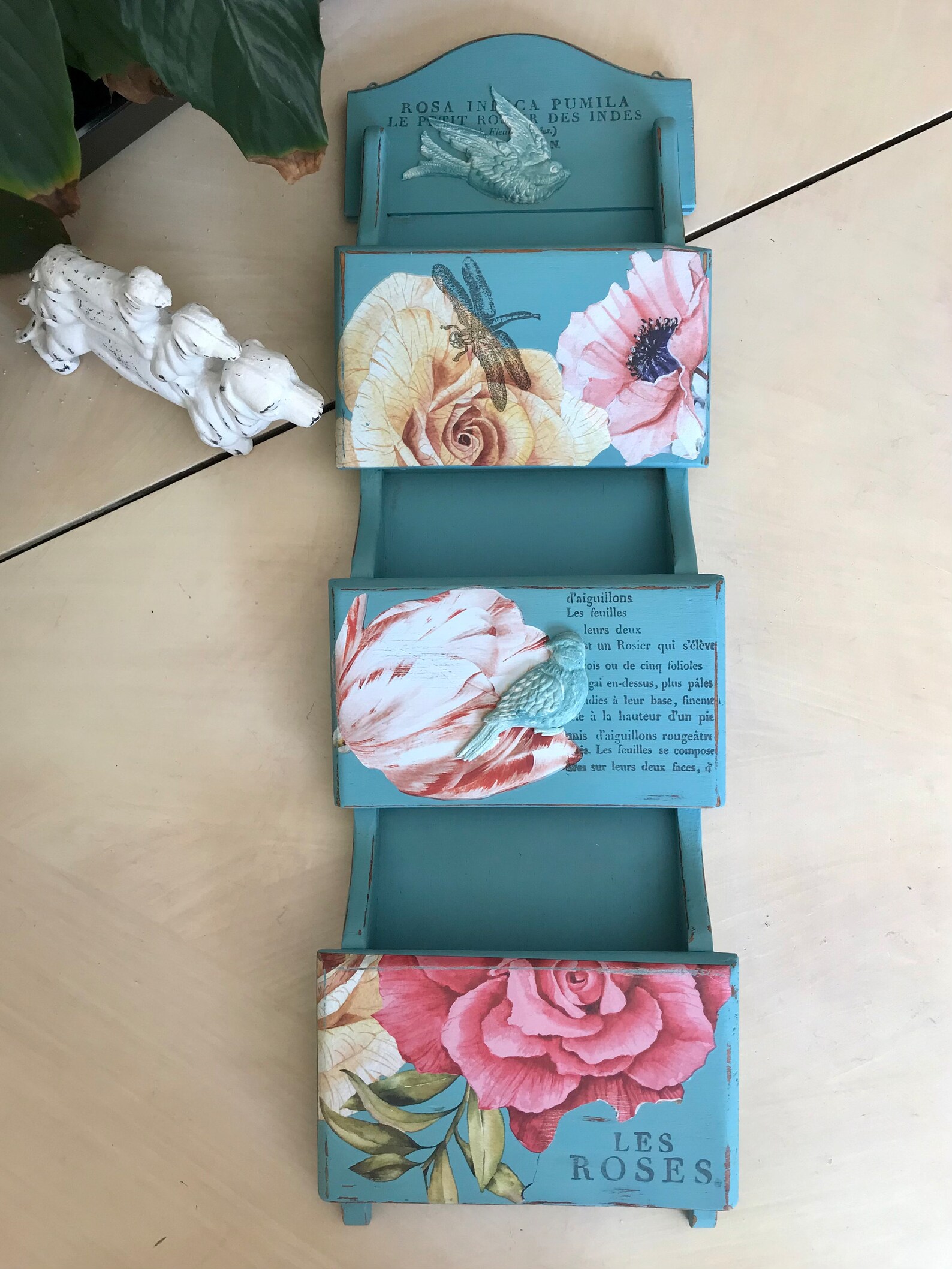 Upcycled Vintage Letter Wall Organizer / Cottagecore Farmhouse - Etsy