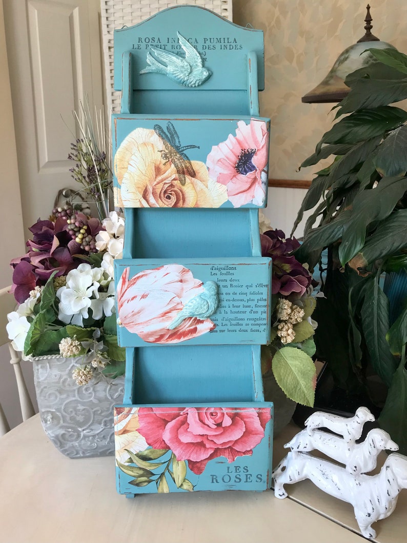Upcycled Vintage Letter Wall Organizer / Cottagecore Farmhouse - Etsy
