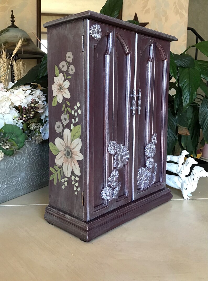 Upcycled Vintage Jewelry Armoire / French Country Shabby Chic - Etsy