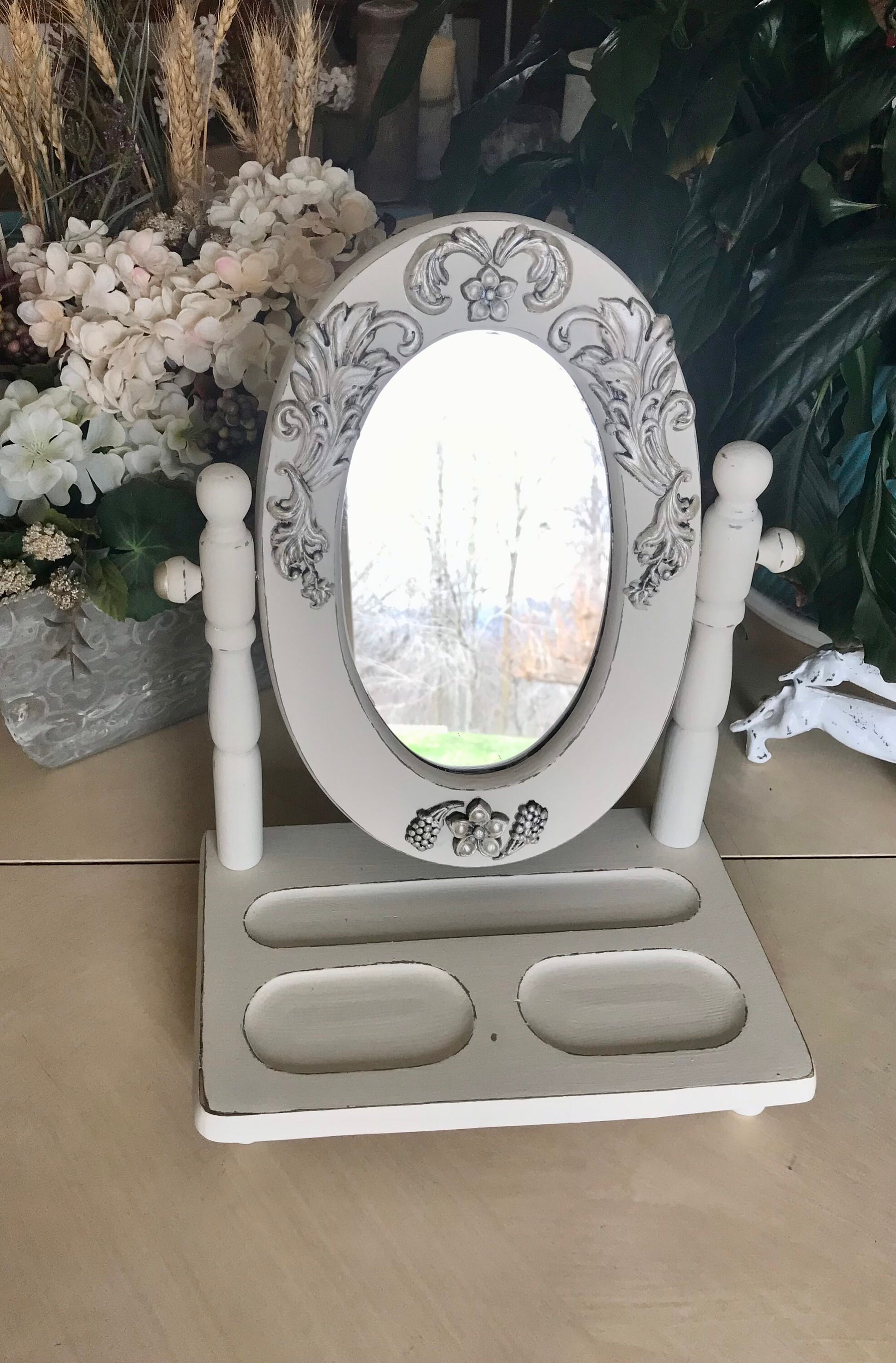 French Country Valet Tray / Upcycled Vintage Shabby Chic | Etsy