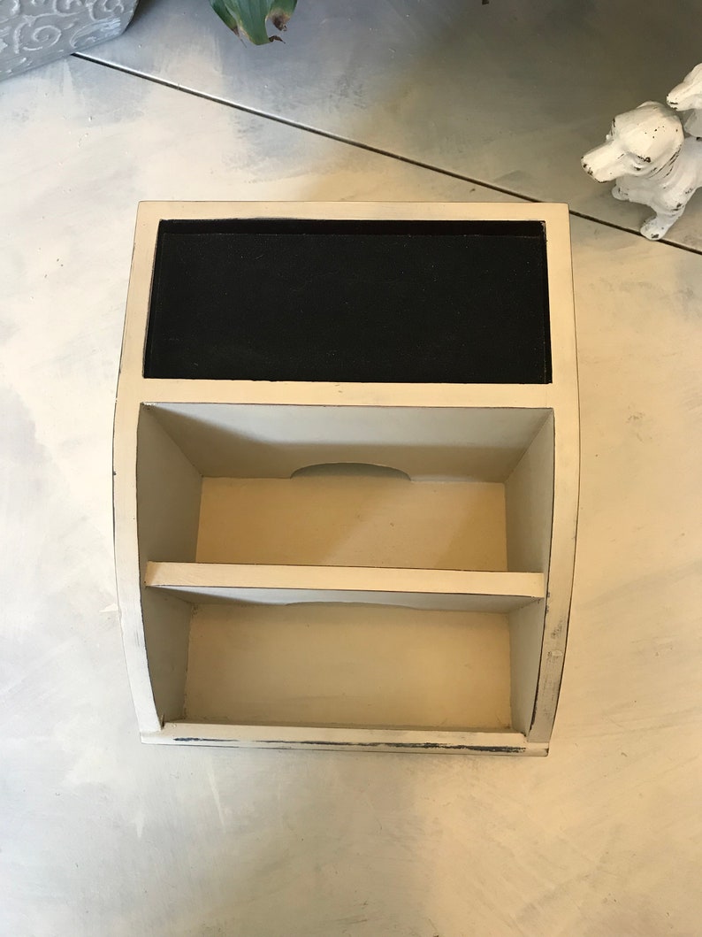 Upcycled Office Organizer / Cellphone Charging Stand / Wooden | Etsy