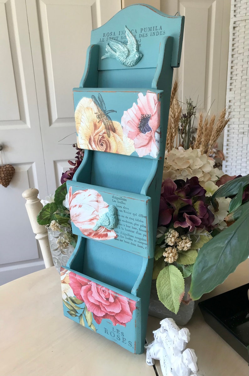 Upcycled Vintage Letter Wall Organizer / Cottagecore Farmhouse - Etsy