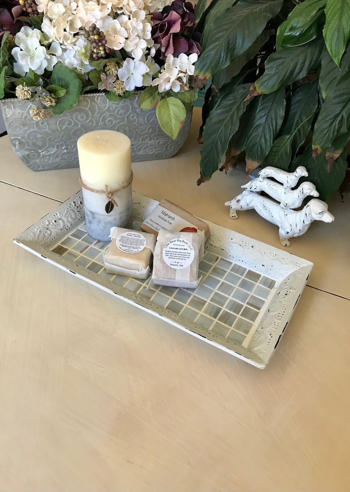 Upcycled Vintage French Country Tray / Farmhouse Cottage Style - Etsy