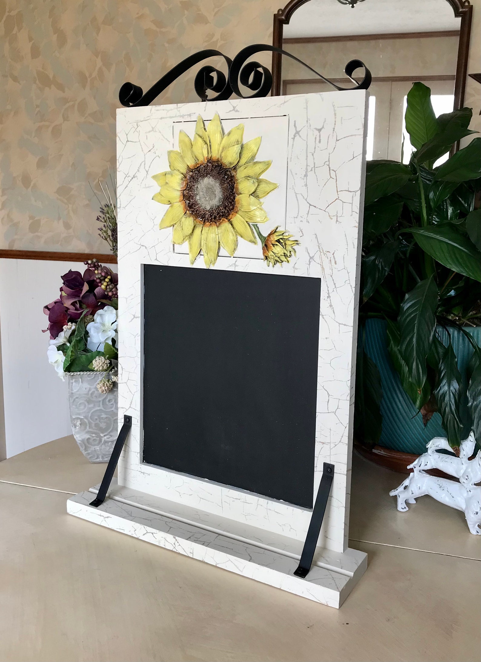 Upcycled Vintage Chalkboard/ Farmhouse Cottage Style Shabby Chic Wall ...