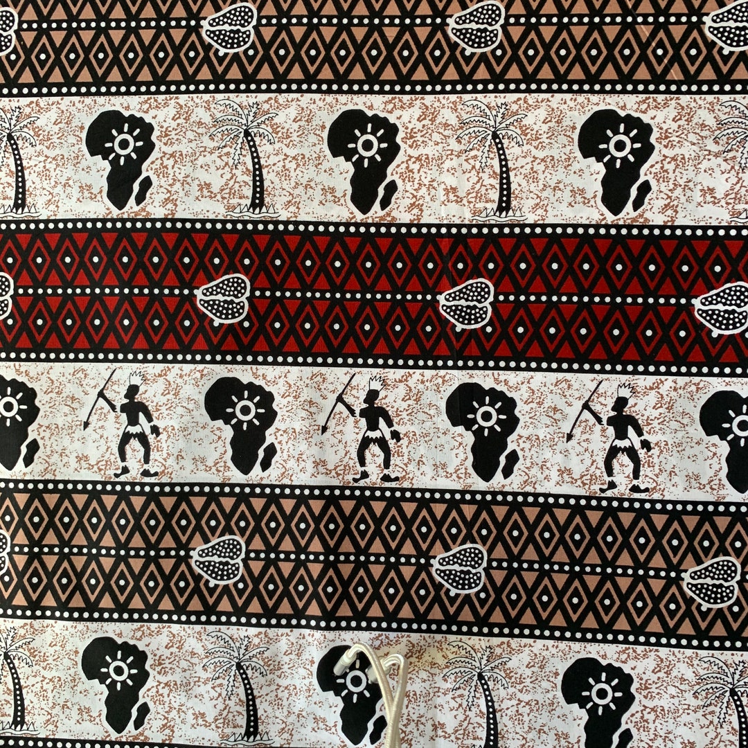 African Print Fabric by the Yard, Ankara Print Fabric, Printed Cotton ...