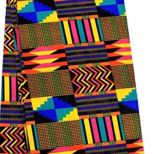 Kente Print Fabric, African Kente Fabric, Kente African Print Fabric, Kente, Kente Material ...