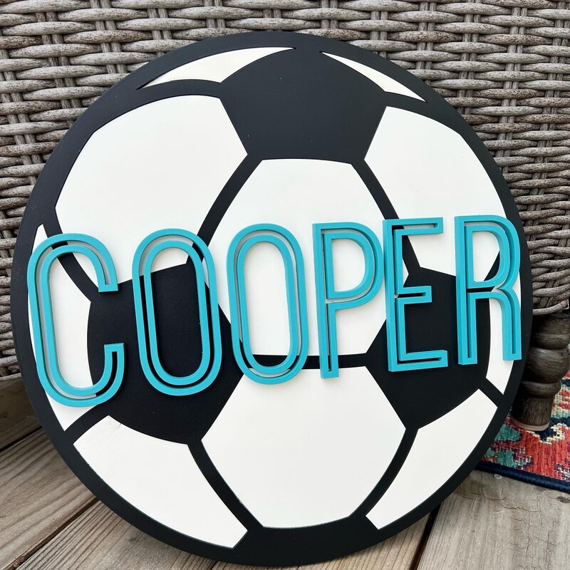 Soccer Wood Sign - Etsy