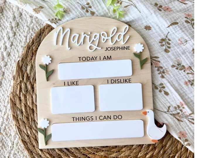 Baby Monthly Milestone Newborn Name Sign Baby Shower Month Gift Birth ...