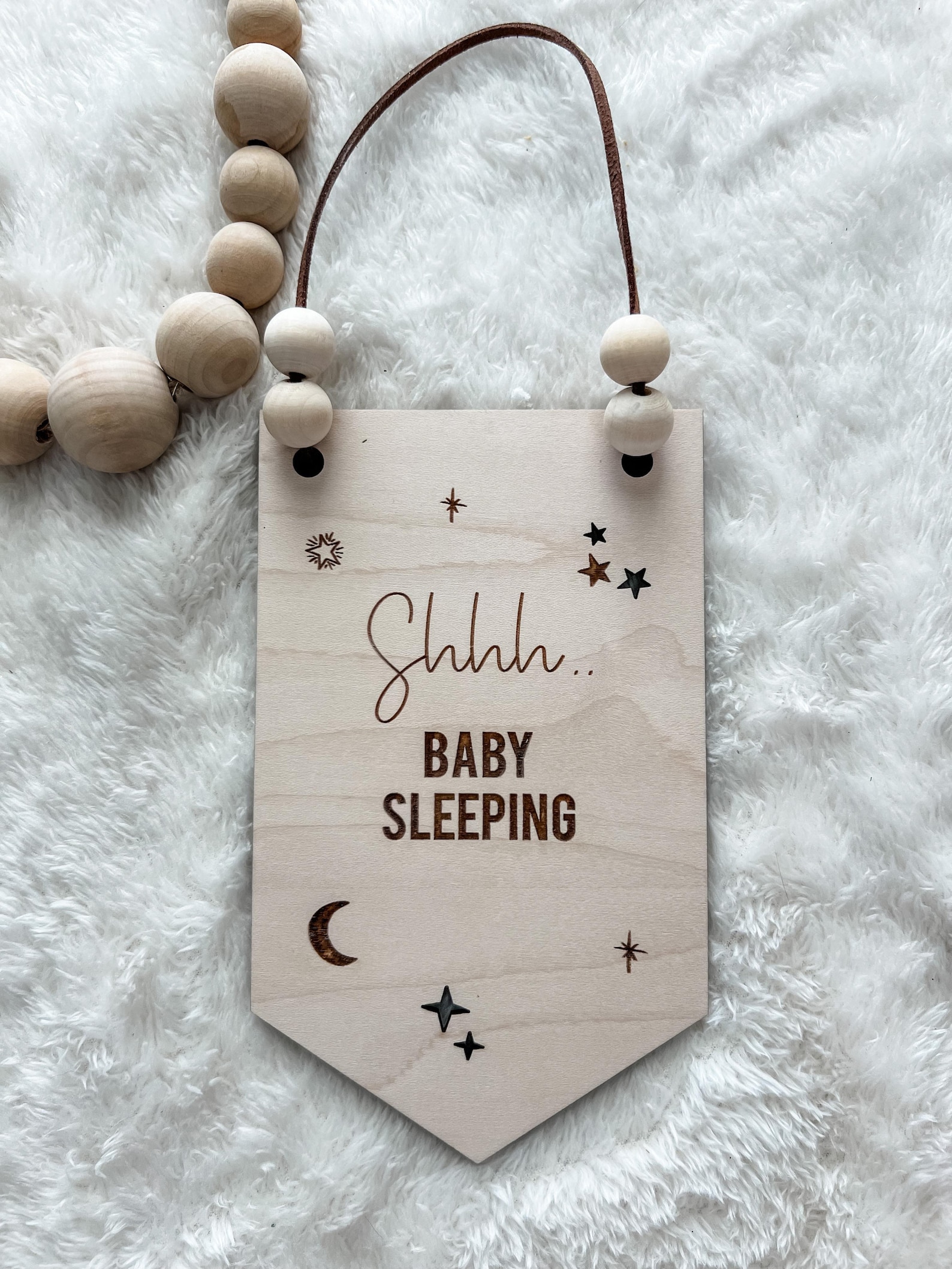 Shhh Baby Sleeping Door Sign Baby Sign Privacy Sign Baby - Etsy