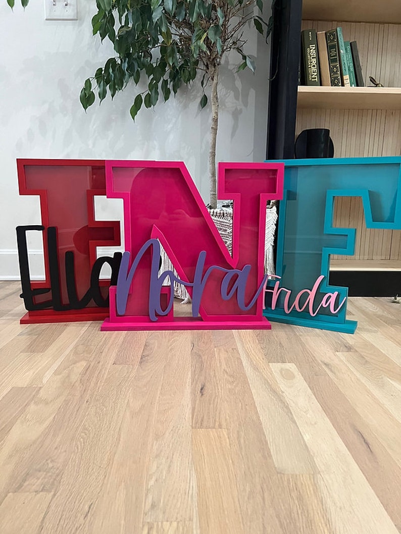 Personalized Name/ Letter Bank Piggy Bank Custom Piggy Bank - Etsy