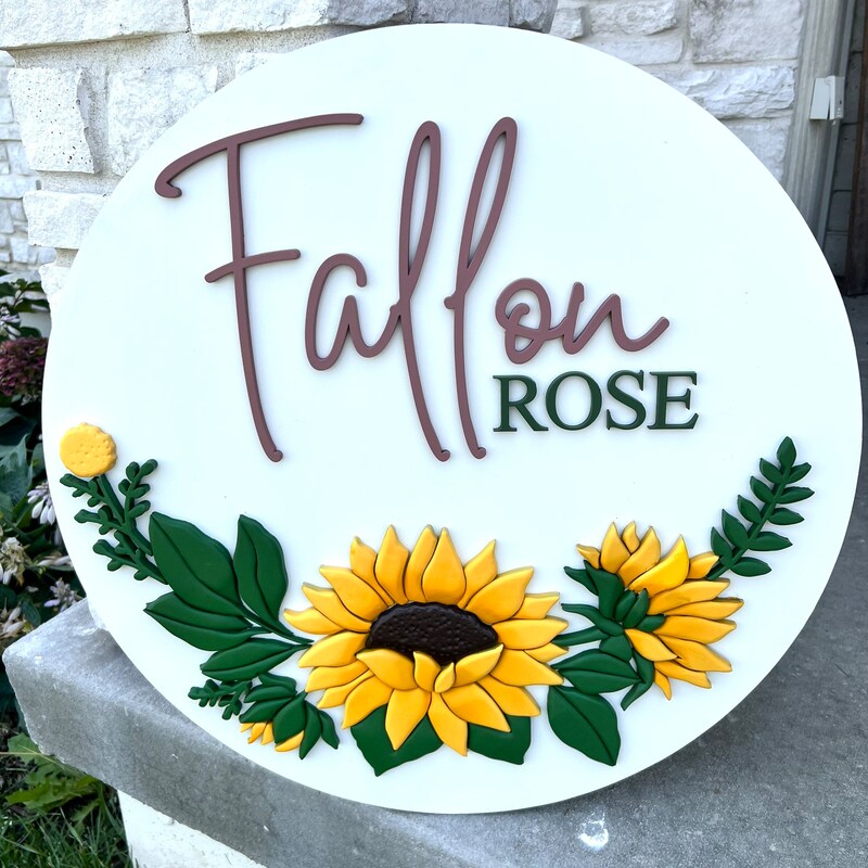 Sunflower Signs - Etsy