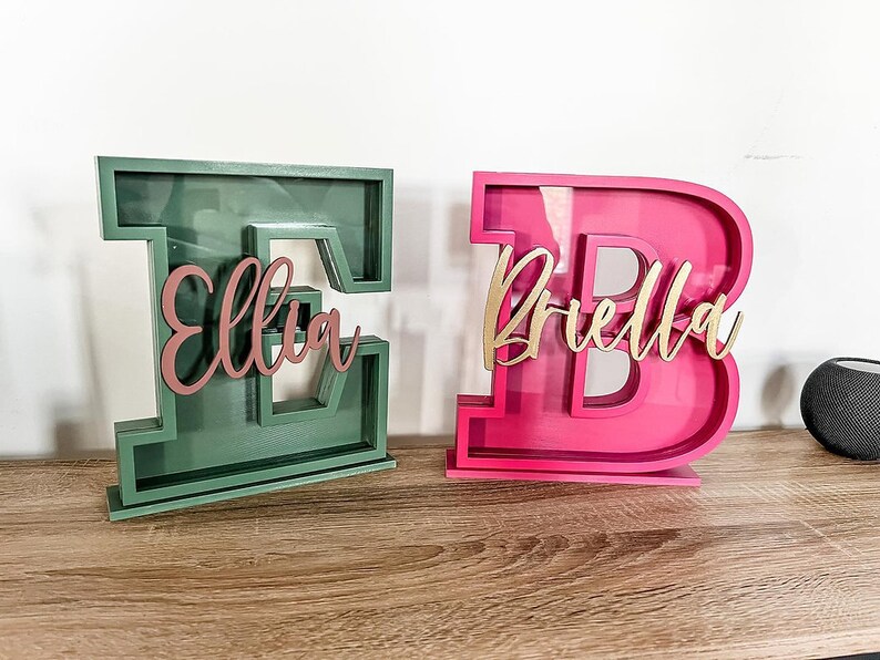 Personalized Name/ Initial Bank Piggy Bank Custom Piggy - Etsy