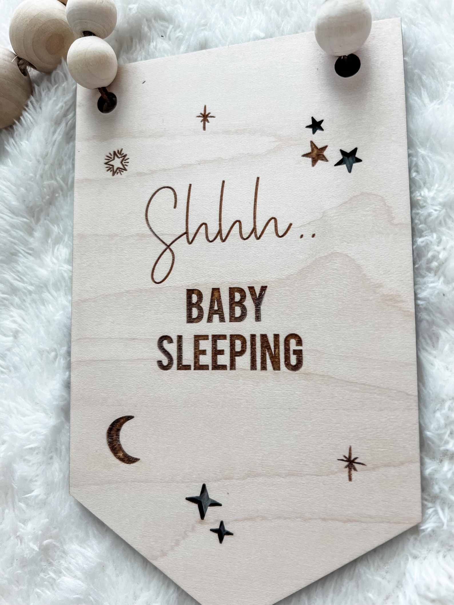 Shhh Baby Sleeping Door Sign Baby Sign Privacy Sign Baby - Etsy