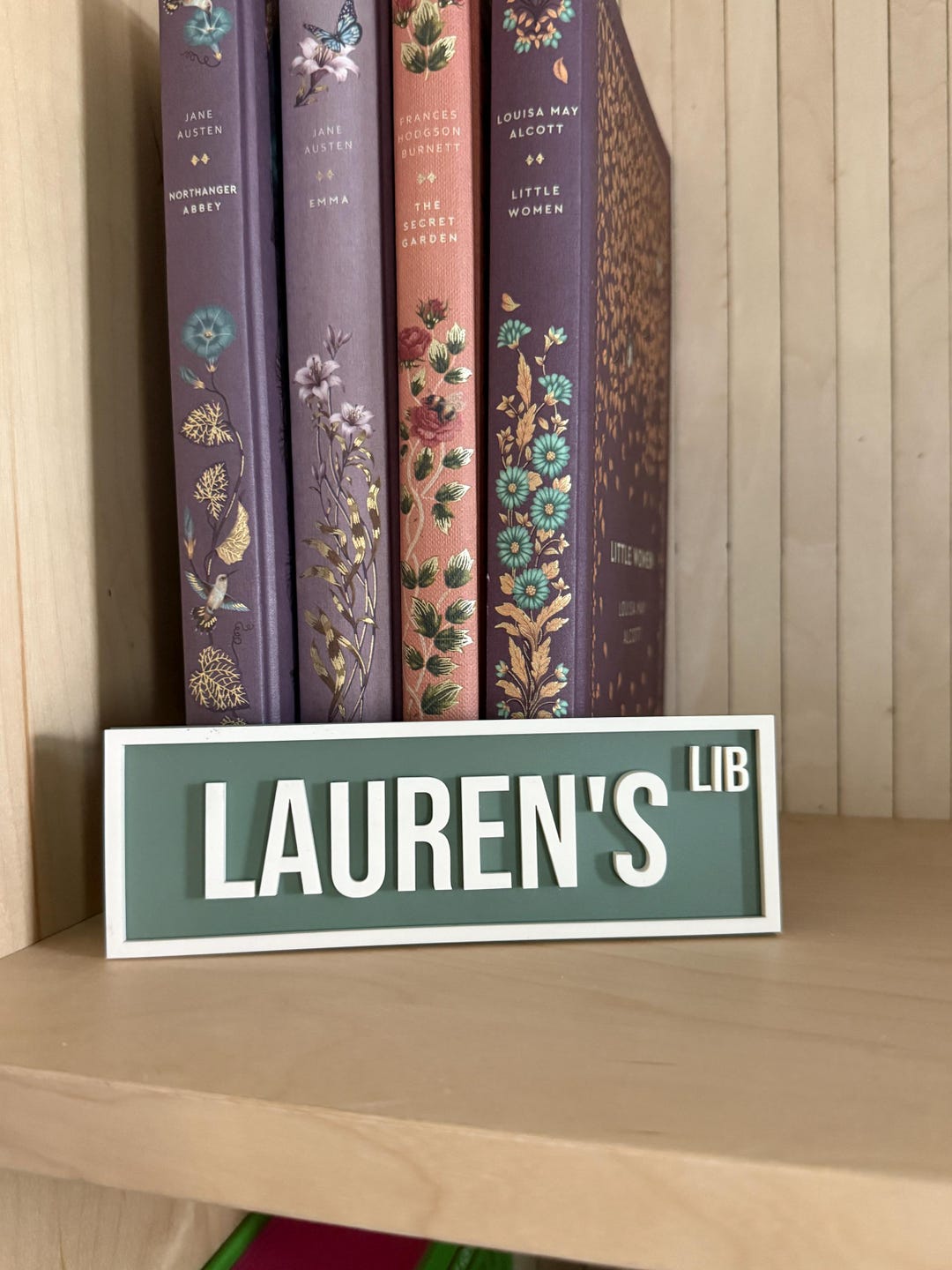 Personalized Library Street Sign | Bookshelf Sign | Library Book Nook ...