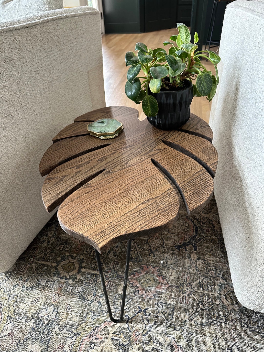 Monstera Leaf Table, Plant Table, Side Table , Coffee Table , Plant ...