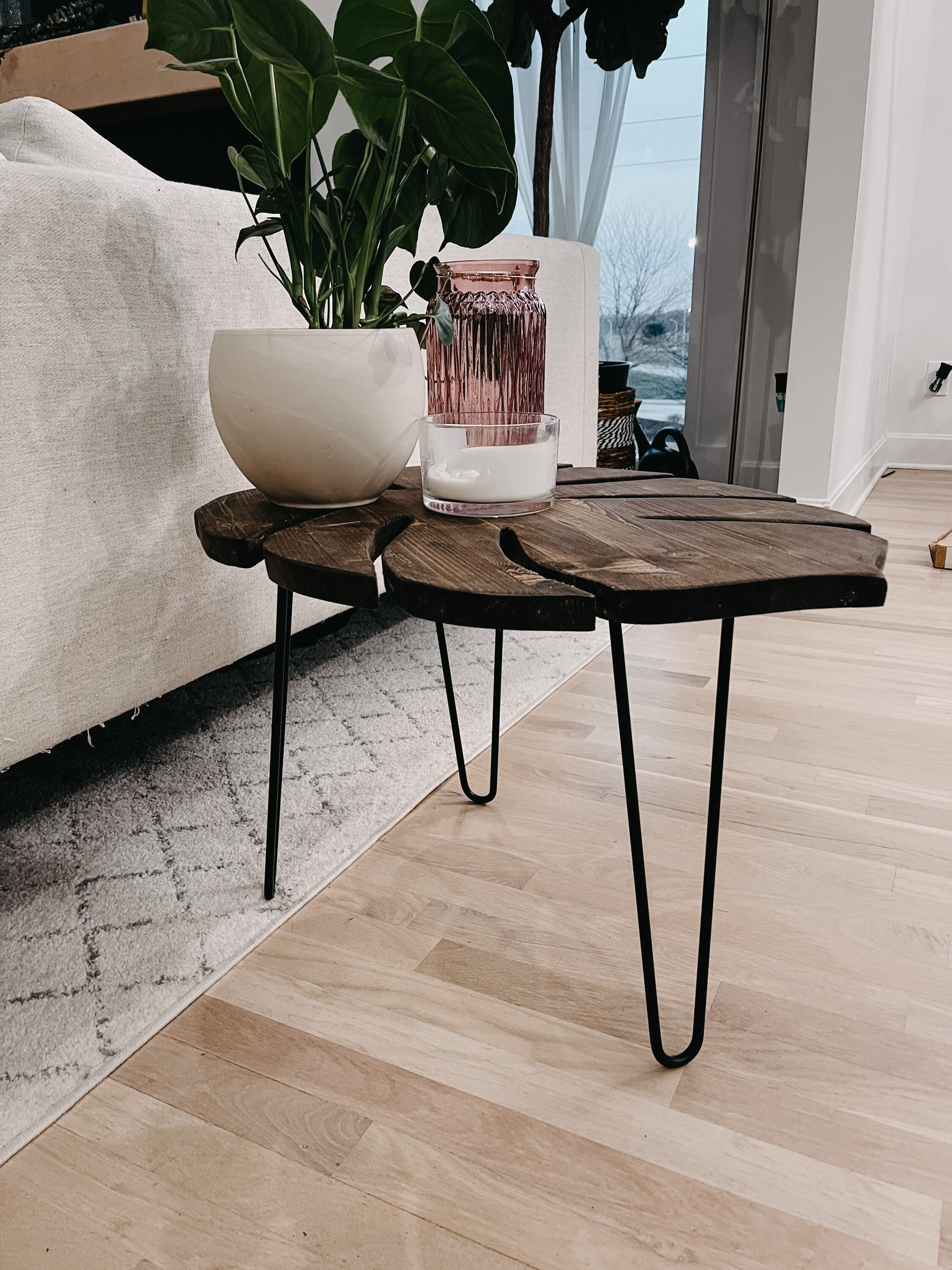 Monstera Leaf Table Plant Table Side Table Coffee Table - Etsy