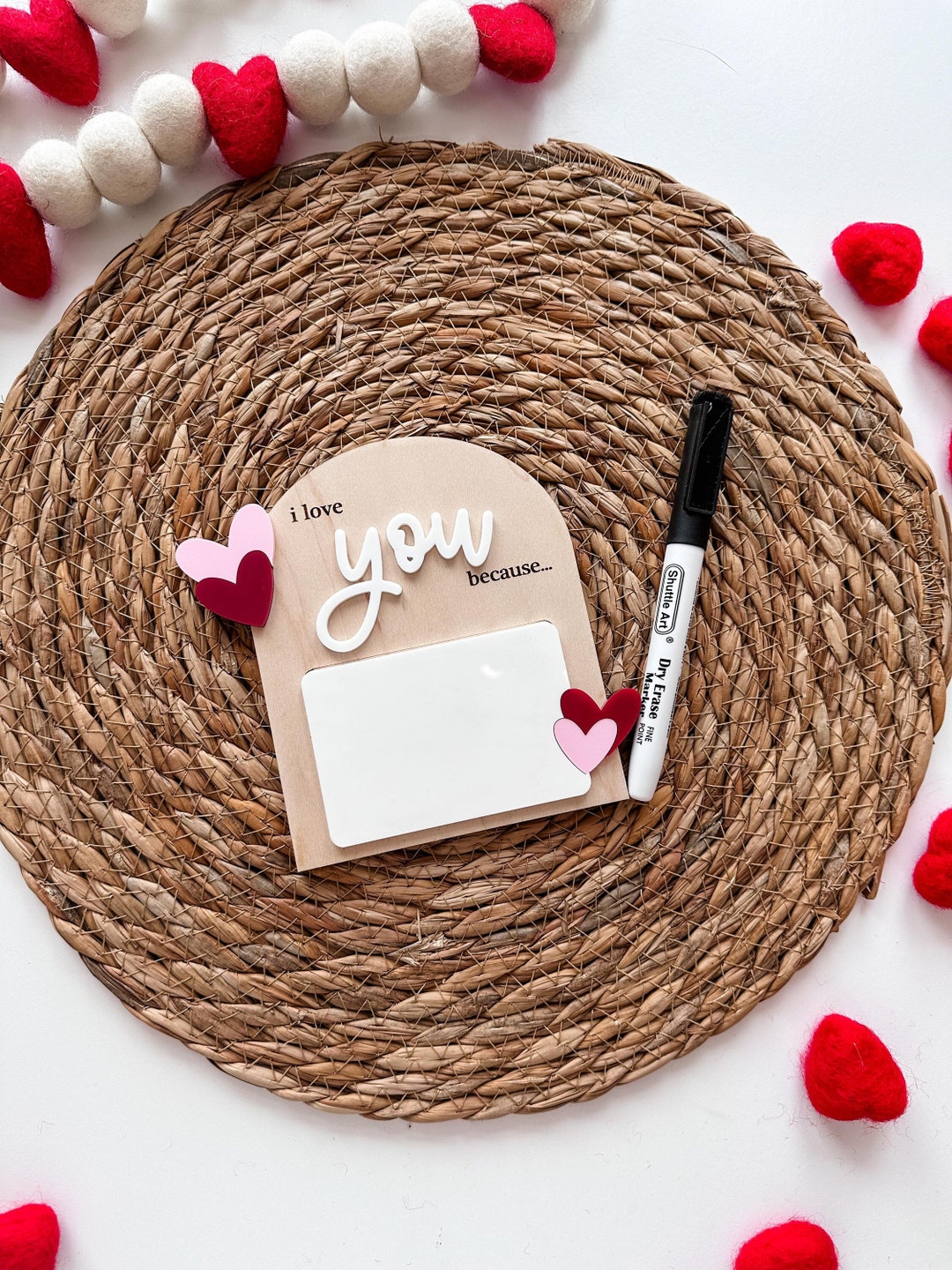 Valentine's Day I Love You Sign | Dry Erase Sign | Love Note | Words of ...