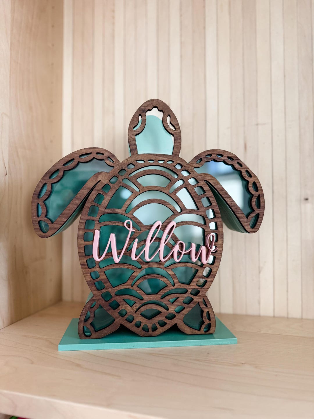 Personalized Sea Turtle Piggy Bank | Ocean Nursery Decor | Baby Shower ...