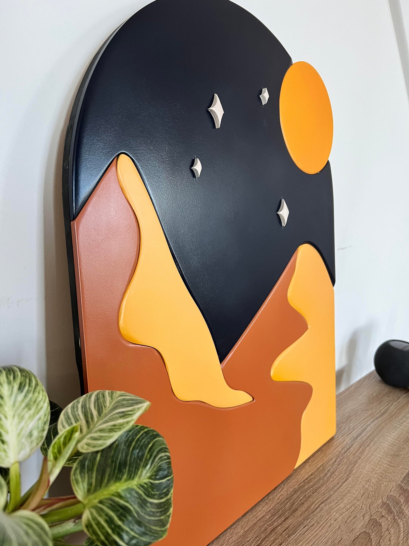 Wood Desert Sign Desert Wall Art Living Room Sign | Etsy