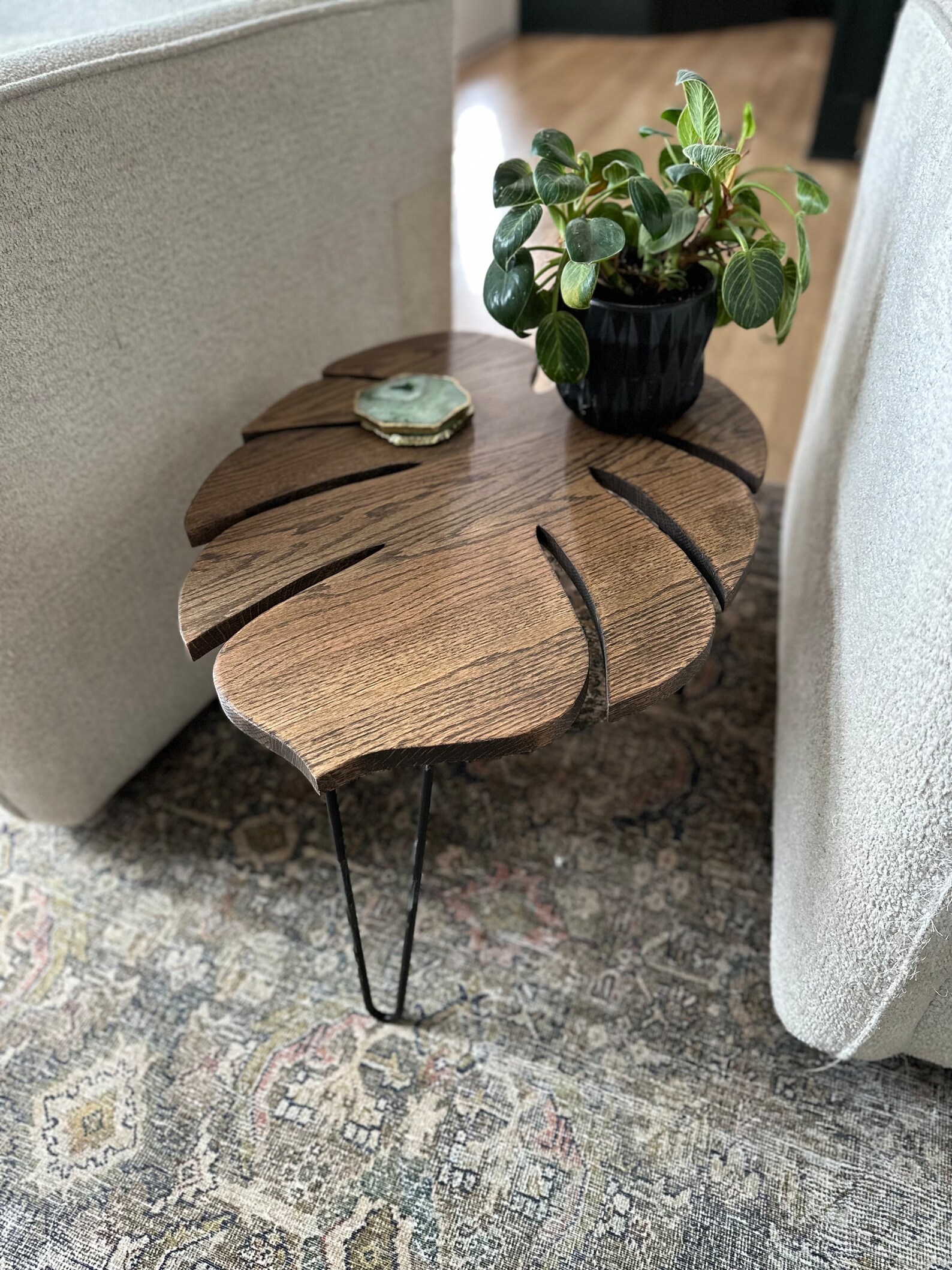 Monstera Leaf Table, Plant Table, Side Table , Coffee Table , Plant ...