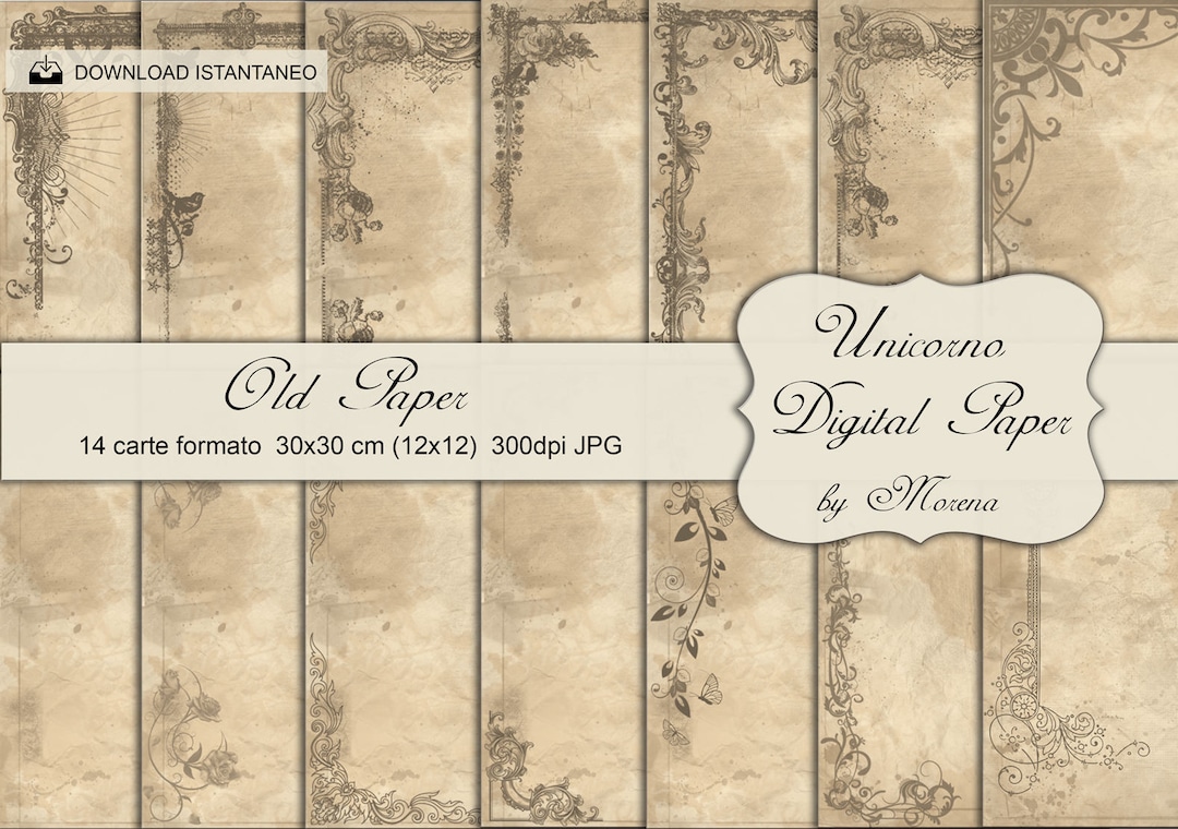 PATTERN OLD PAPER Digital Paper, Craft, Scrapbook, Scrapbooking ...