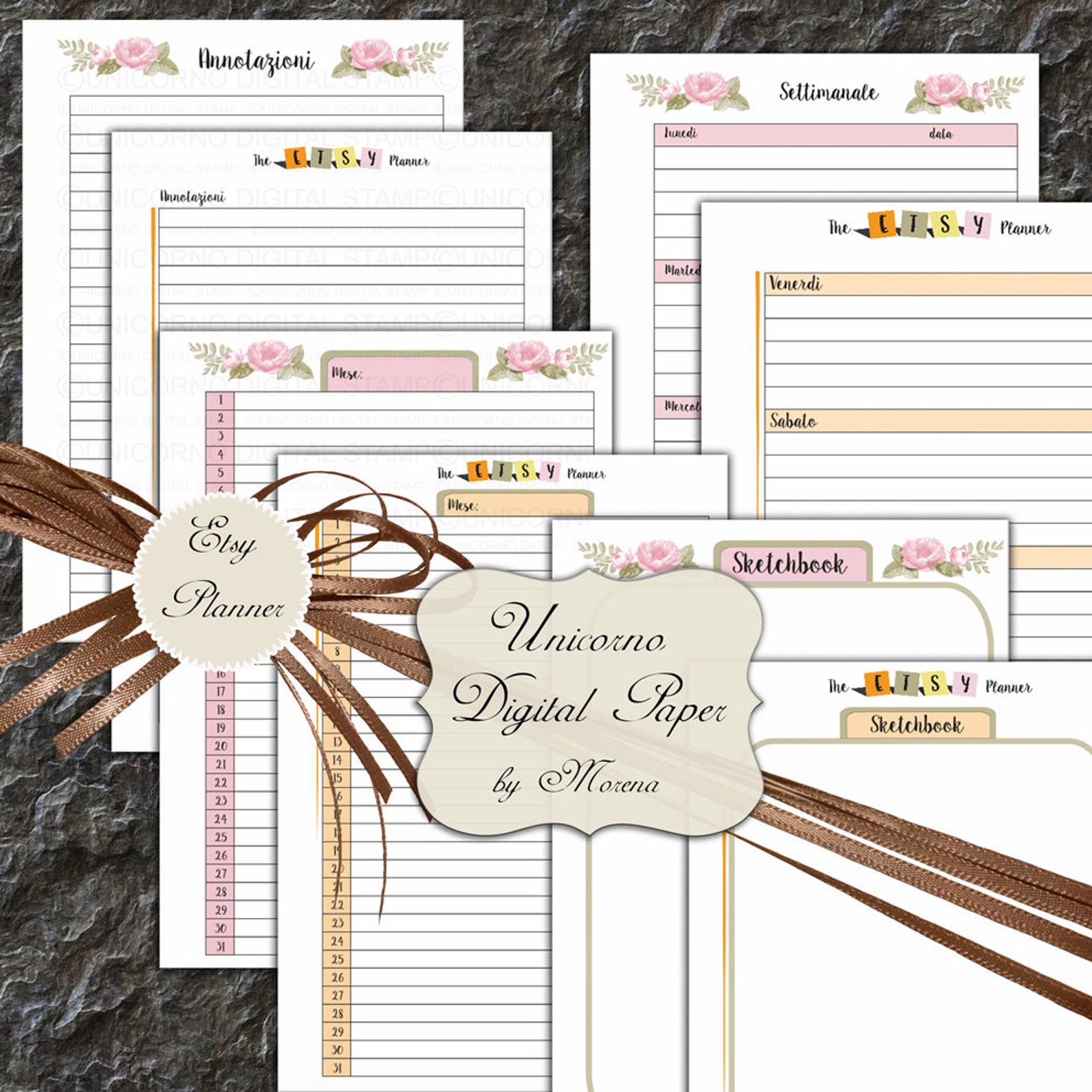 ETSY PLANNER PROFESSIONAL Version Planner Insert Agenda | Etsy