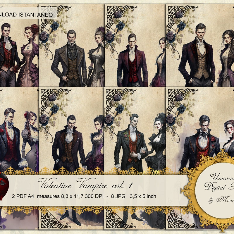 Vampire Cards - Etsy