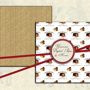 Chocolate Digital Paper Background, Seamless Pattern, Cake Paper - Etsy