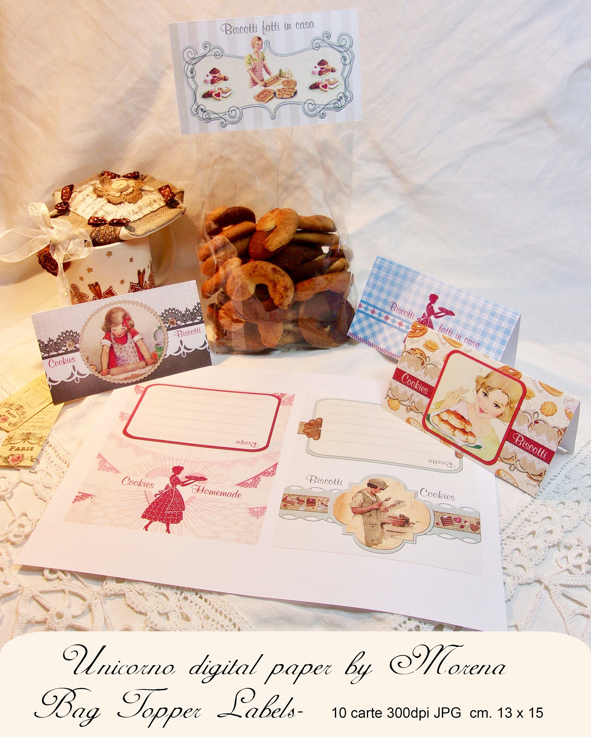 PRINTABLE BAG TOPPER Cookie Bag Toppers Candy Bag Toppers | Etsy