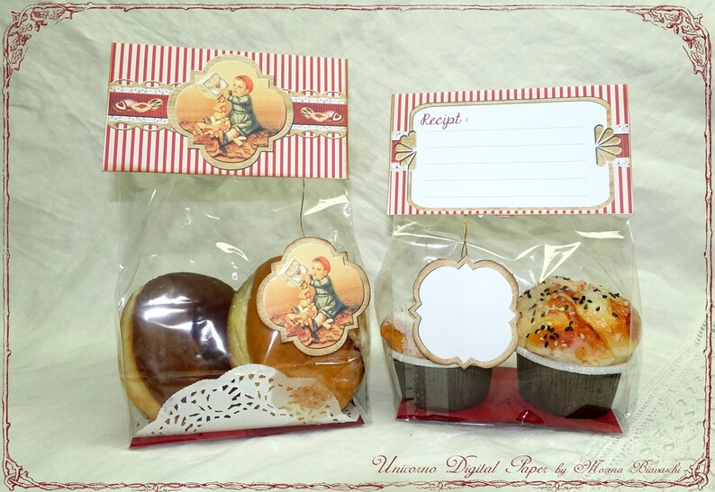Etichette chiudipacco personalizzate buste per biscotti - Etsy Italia