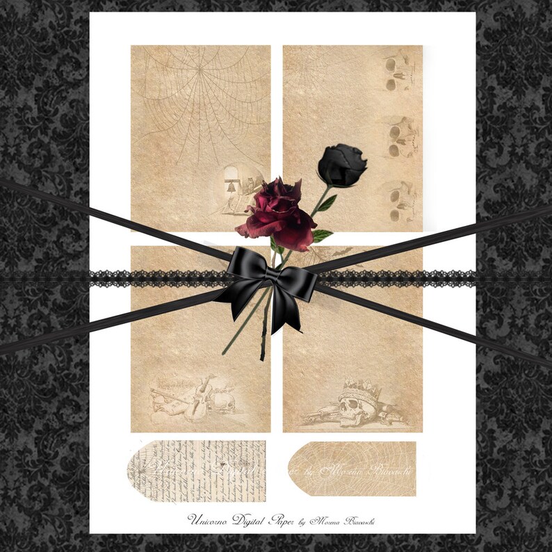 Journal Kit Creepy Journal Scrapbooking Journal Pack - Etsy