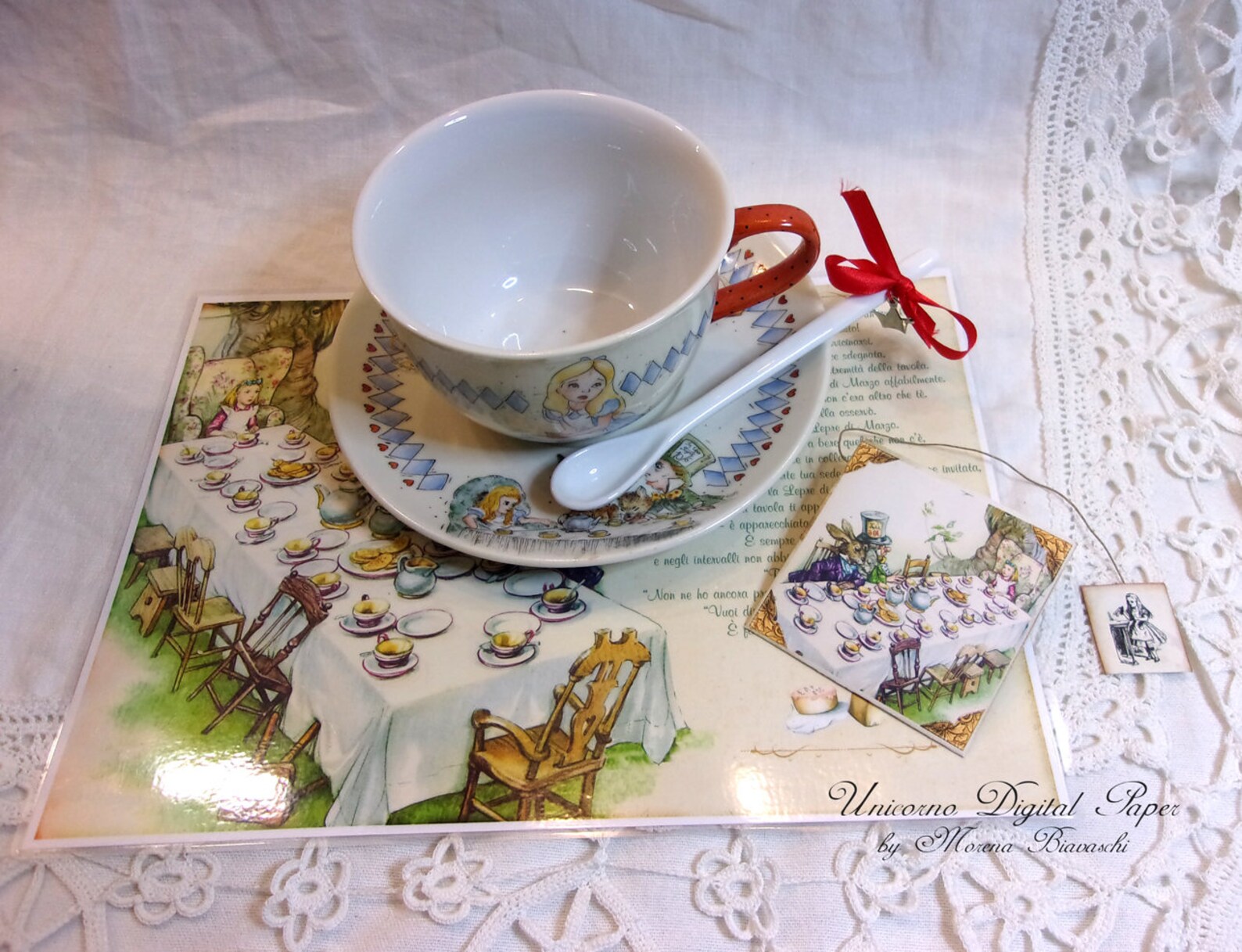 ALICE in Wonderland TEA BAGS, Individual Tea Bags, Tea Bag Paper, Tea ...