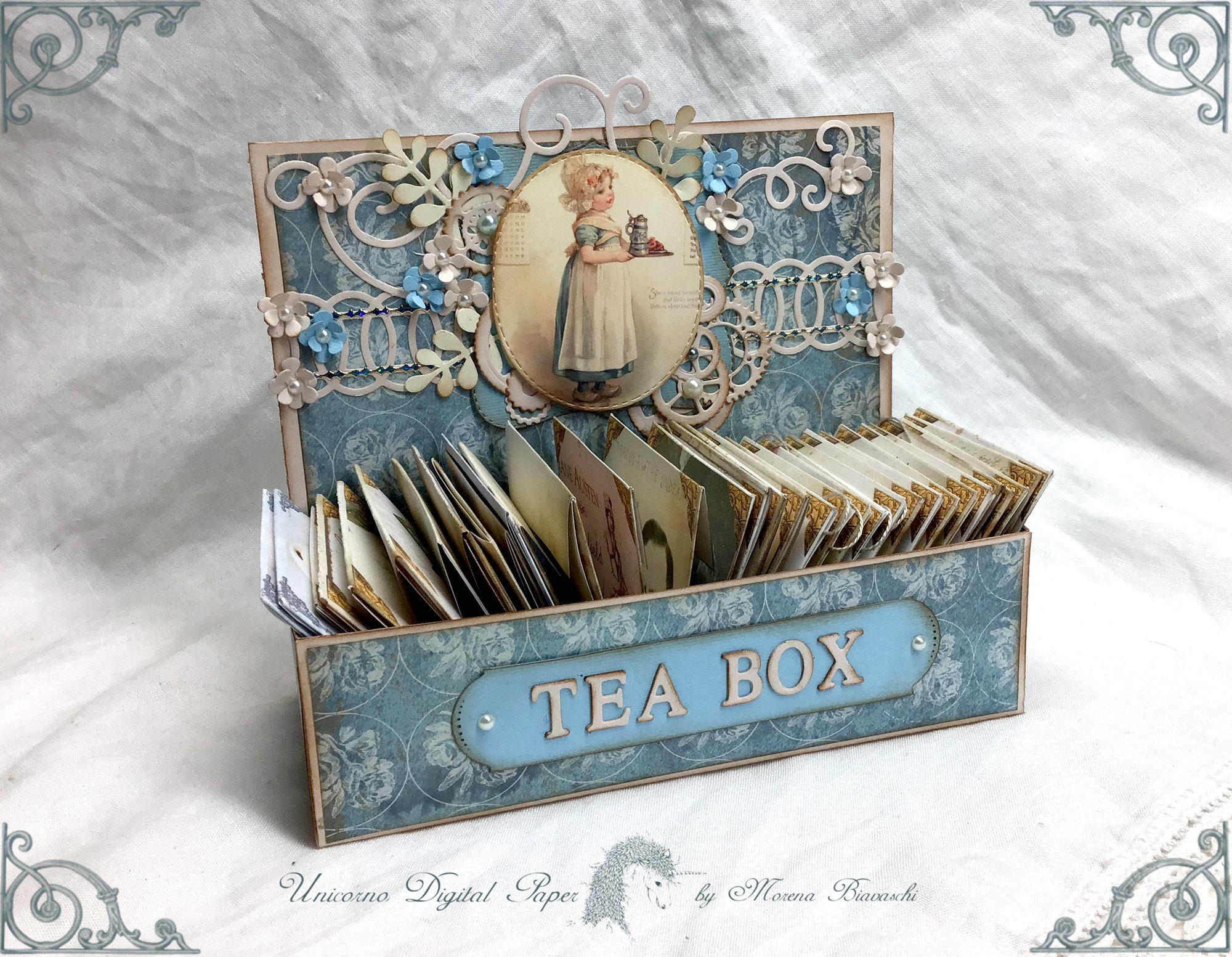 Vintage Tea Party TEA BAG ENVELOPES Printable Tea Bag Holder - Etsy