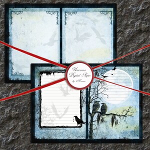 GOTHIC Journal, Raven, Diaries Romantic Scrapbook Paper for Gothic ...