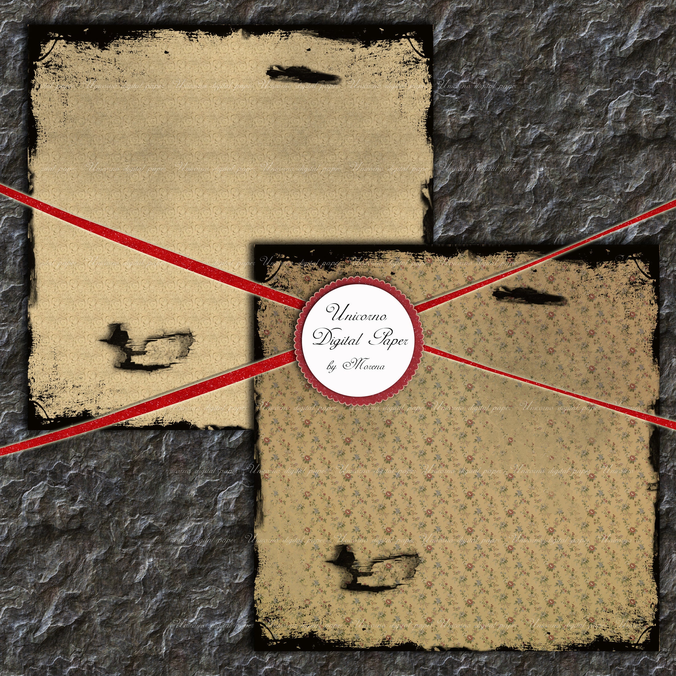 GOTHIC Grunge Paper Digital Paper Scrapbook Paper Gothic - Etsy