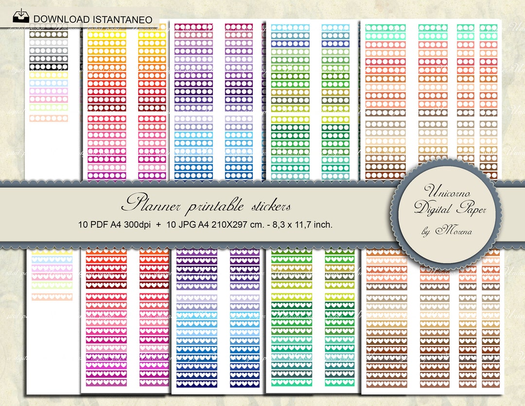 HEADERS CHECKLIST Printable Stickers for Planners or Journal - Etsy
