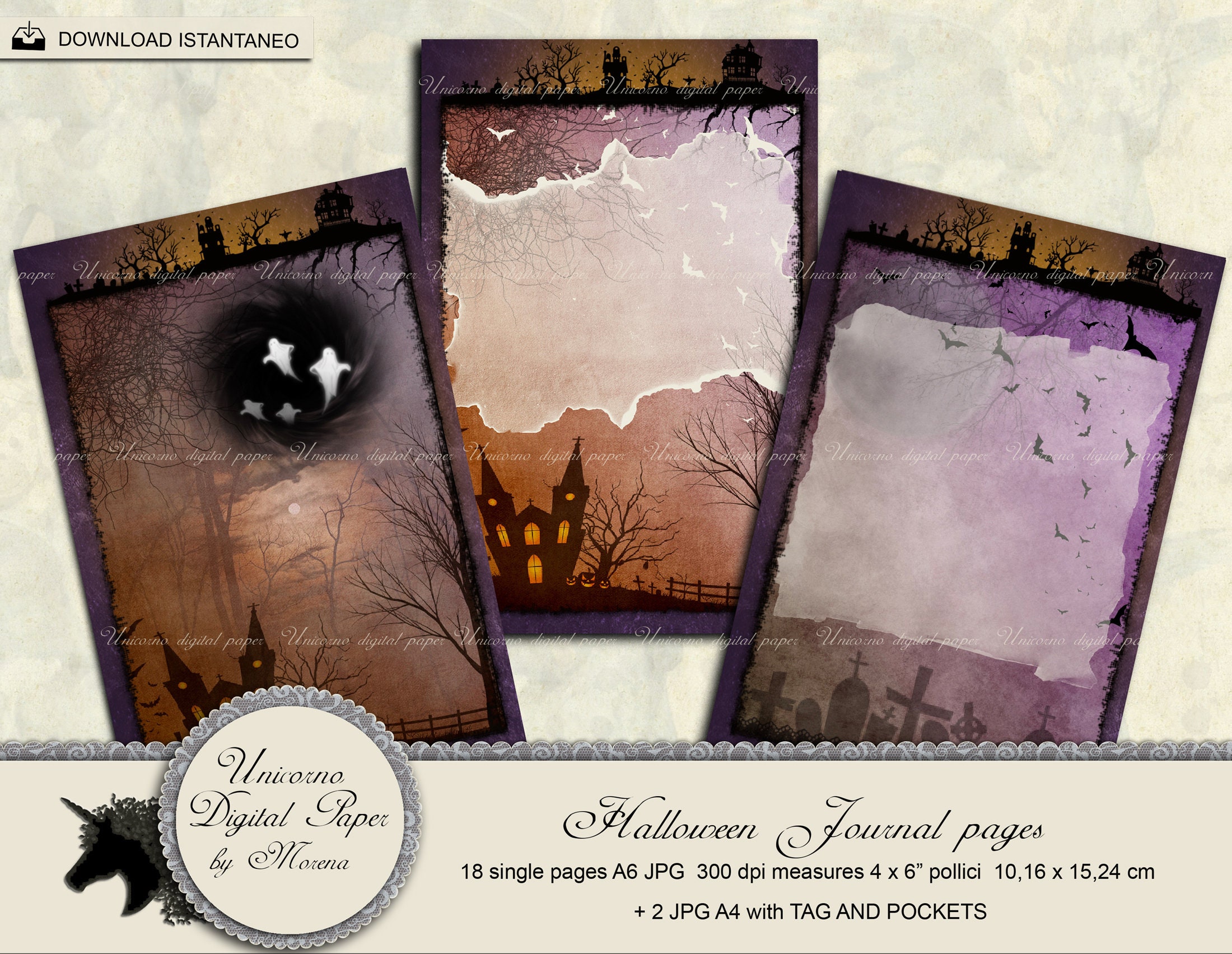 Journal Kit Creepy Journal Scrapbooking Journal Pack | Etsy