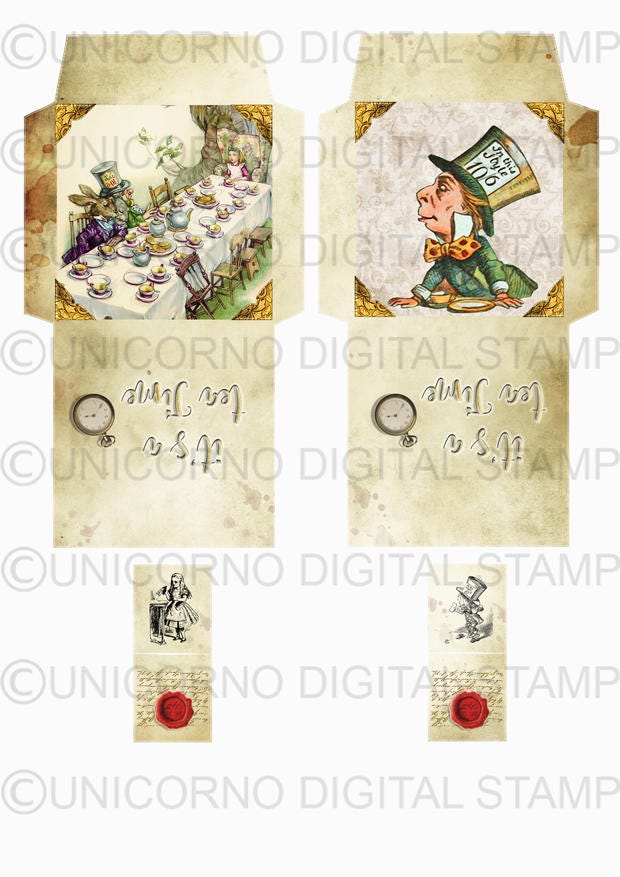 ALICE in Wonderland TEA BAGS, Individual Tea Bags, Tea Bag Paper, Tea ...