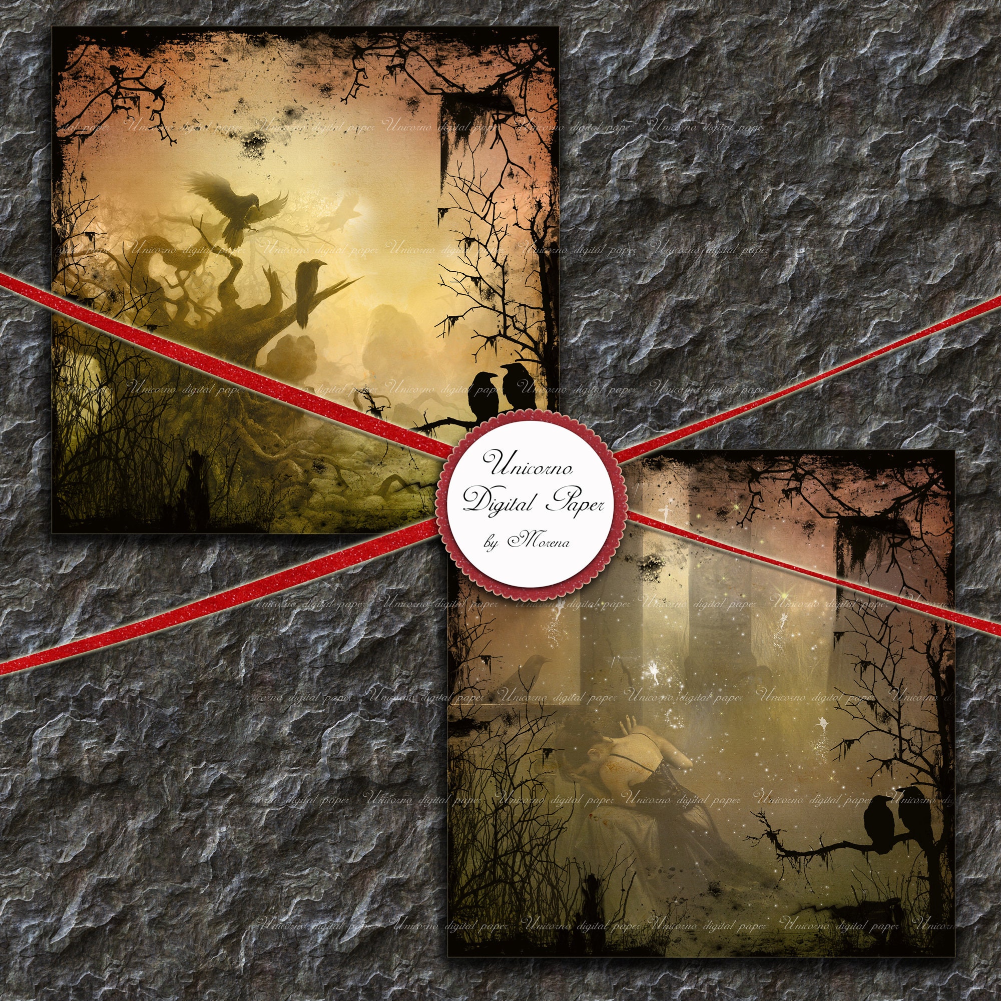 GOTHIC Grunge Paper Digital Paper Scrapbook Paper Gothic - Etsy