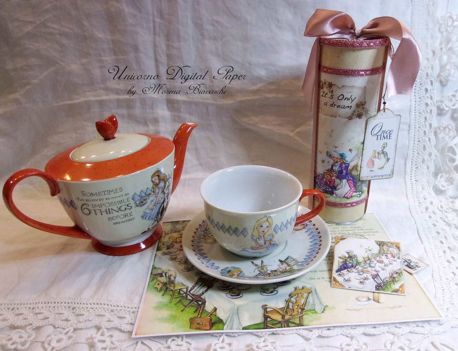 ALICE in Wonderland TEA BAGS, Individual Tea Bags, Tea Bag Paper, Tea ...
