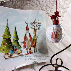 ELF digital paper, Elf, TAGS ELVES, Snowman, Christmas tree, digital ...