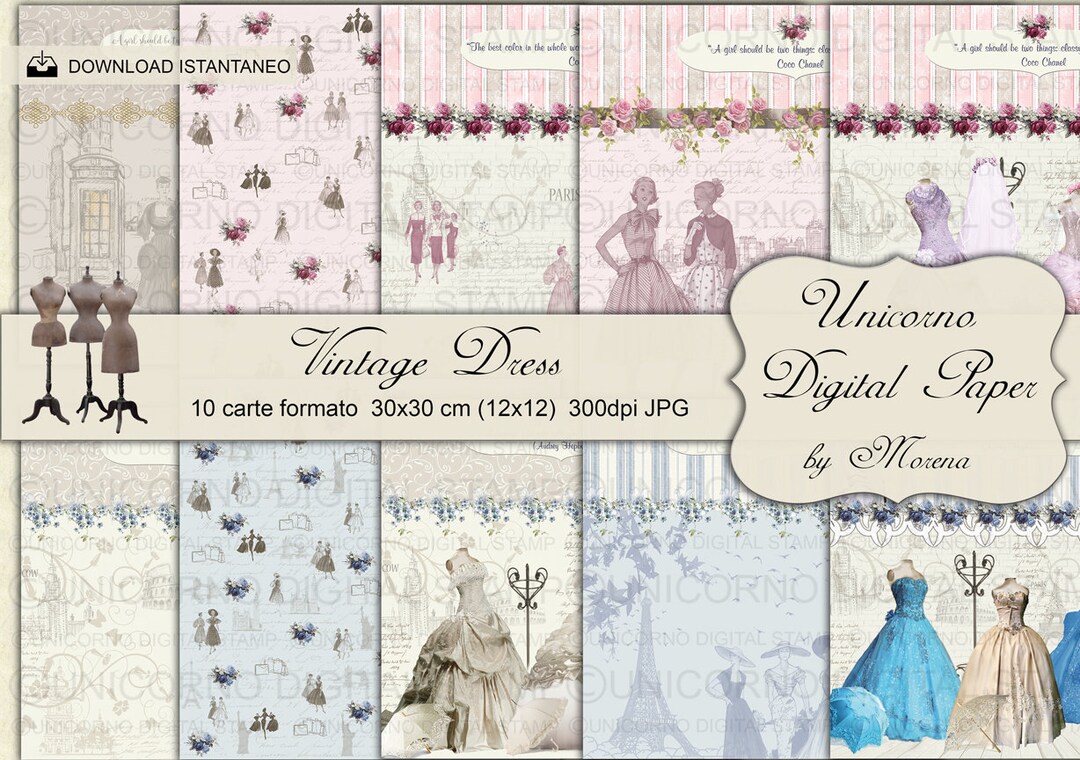 PAPER DRESS PATTERNS, Vintage Dresses, Fashion Design Paper, Fashion ...