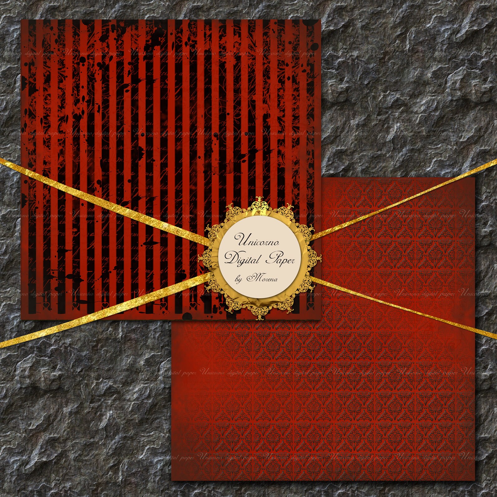 RED GRUNGE GOTHIC Digital Paper, Scrapbook Paper, Gothic Printables - Etsy